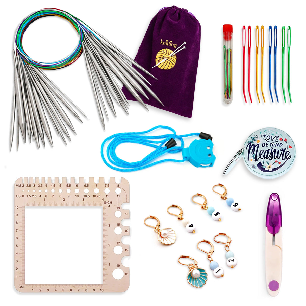 Knitting Beginners Kit – 7 Tools to Start Your Knitting Journey – Hooks ...